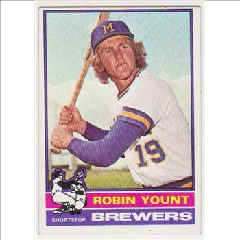 1976 Topps Robin Yount #316 2nd Year Card - HOF'er | Property Room