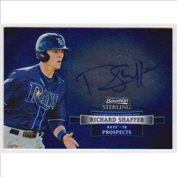 Signed Rookie - Richard Shaffer 2012 Bowman Sterling #BSAP-RS Certified ...