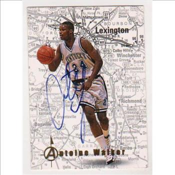 Signed - Antoine Walker 1996 Genuine Article Rookie Card Autograph ...