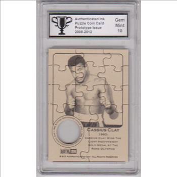 Graded Gem Mint 10 - Cassius Clay (Muhammad Ali) Authenticated Ink ...