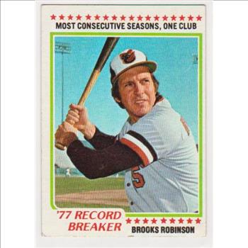 1978 Topps Brooks Robinson #4 Card - HOF'er | Property Room