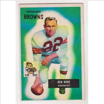 1955 Bowman Football Ken Konz #113 Card | Property Room