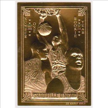 23 kt Gold - Shaquille O'Neal 1994 Classic Gold Card (1/24,900 ...