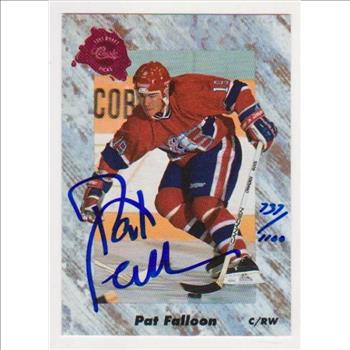 Signed - Pat Falloon 1991 Classic Draft Picks Certified Autographed ...