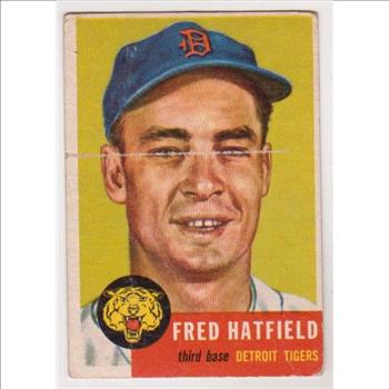 1953 Topps Baseball Fred Hatfield #163 Card | Property Room