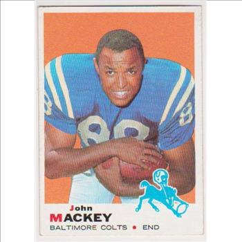 1969 Topps John Mackey #207 Card - HOF'er | Property Room