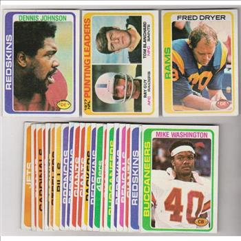 25 Different 1978 Topps Football Cards - Fred Dryer, Ray Guy + More ...