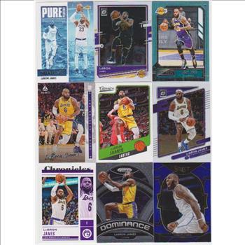 Lebron James Basketball Card Collection - 9 Different | Property Room