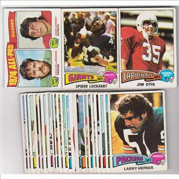 25 Different 1975 Topps Football Cards - Jim Otis + More | Property Room