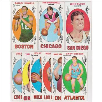 9 Different 1969-70 Topps Basketball Cards - Vintage Lot | Property Room