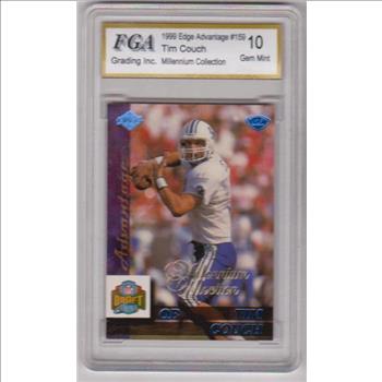 Rookie Graded Gem Mint 10 - Tim Couch 1999 Edge Advantage Millennium ...