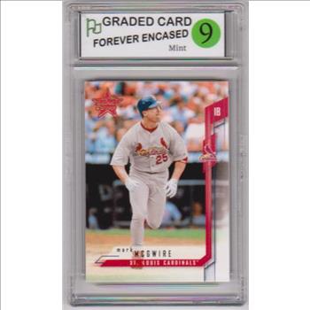 Graded Mint 9 - Mark McGwire 2001 Leaf Rookies + Stars #69 Card ...