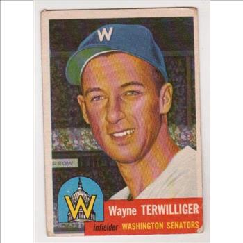 1953 Topps Baseball Wayne Terwilliger #159 Card | Property Room