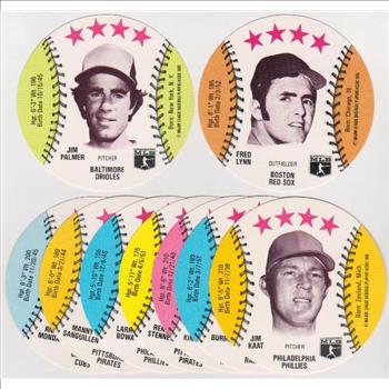 9 Different 1976 Isaly's Baseball Discs w/ Jim Palmer + More | Property ...