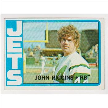 1972 Topps John Riggins #13 Rookie Card - HOF'er | Property Room