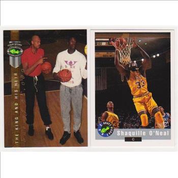 Shaquille O'Neal Rookie Card Pair - 1992 Classic Draft Picks #1 Promo ...