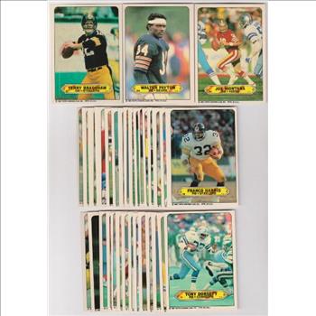 Set - 1983 Topps Football Stickers 33 Piece Set - Walter Payton + More ...