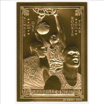 23 kt Gold - Shaquille O'Neal 1994 Classic Gold Card (1/24,900 ...