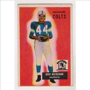 1955 Bowman Football Bert Rechichar #20 Card | Property Room