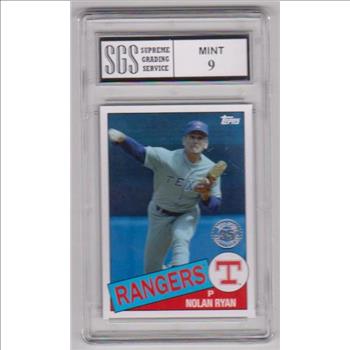 Graded Mint 9 - Nolan Ryan 2020 Topps 35th Anniversary #85TB-44 Card ...