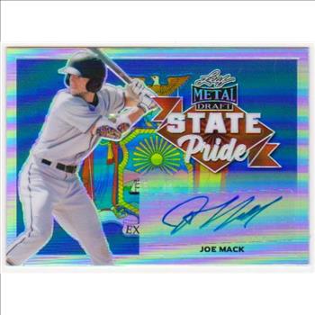 Signed Rookie - Joe Mack 2021 Leaf Metal Draft State Pride #SP-JM1 ...