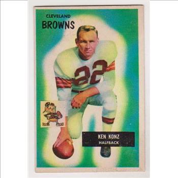 1955 Bowman Football Ken Konz #113 Card | Property Room