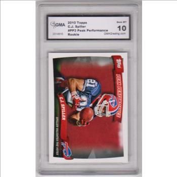 Rookie Graded Gem Mint 10 - C.J. Spiller 2010 Topps Peak Performance # ...