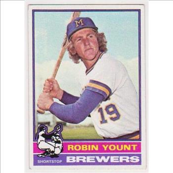 1976 Topps Robin Yount #316 2nd Year Card - HOF'er | Property Room