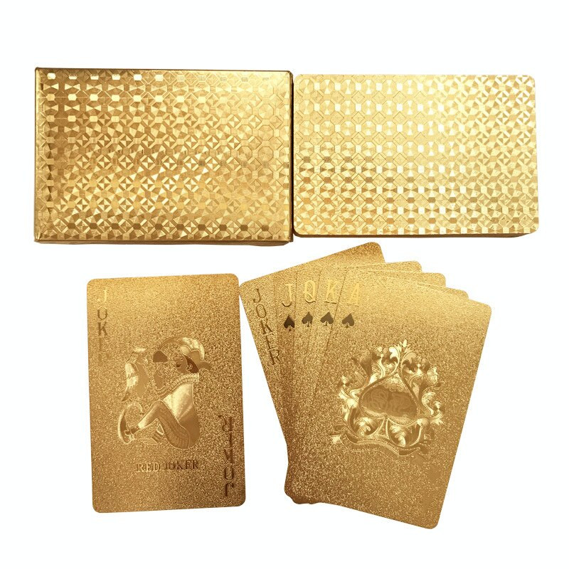 24K Gold Foil Plated Playing Cards | Property Room