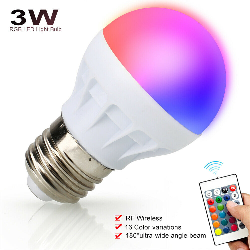 Color-Changing Light Bulb w/Wireless Remote Control | Property Room