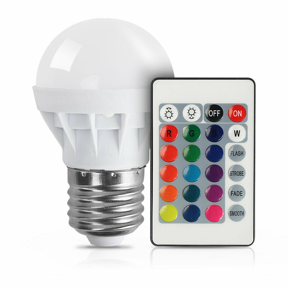 Color-Changing Light Bulb w/Wireless Remote Control | Property Room