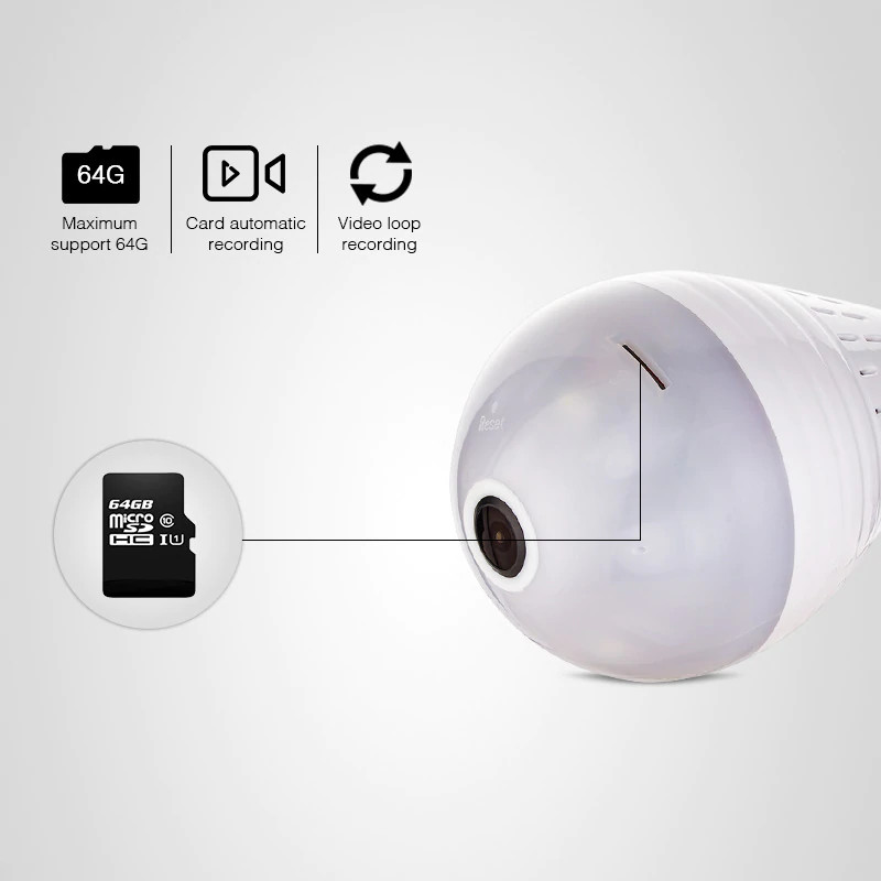 LED 960P Fisheye Camera Bulb | Property Room