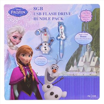 Disney Frozen Olaf 8GB USB Flash Drive & 2-in-1 8GB Pen Drive Bundle ...