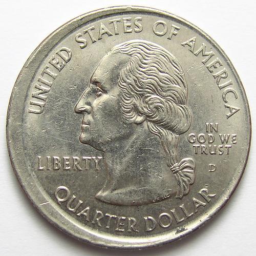 2000-D Broadstruck Error Virginia State Quarter - Partially Reeded Edge ...