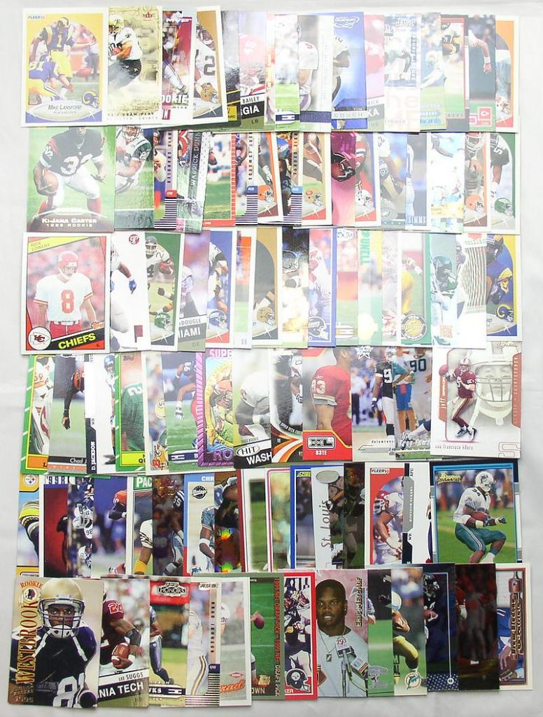 Lot of 100 Football Cards - Dated 1980s-2000s | Property Room