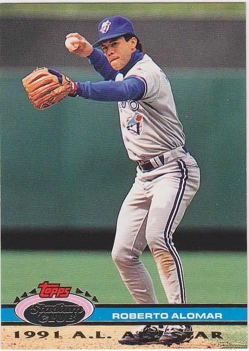 1991 Topps Stadium Club ~A.L. All Star~ #5 Roberto Alomar Baseball Card ...