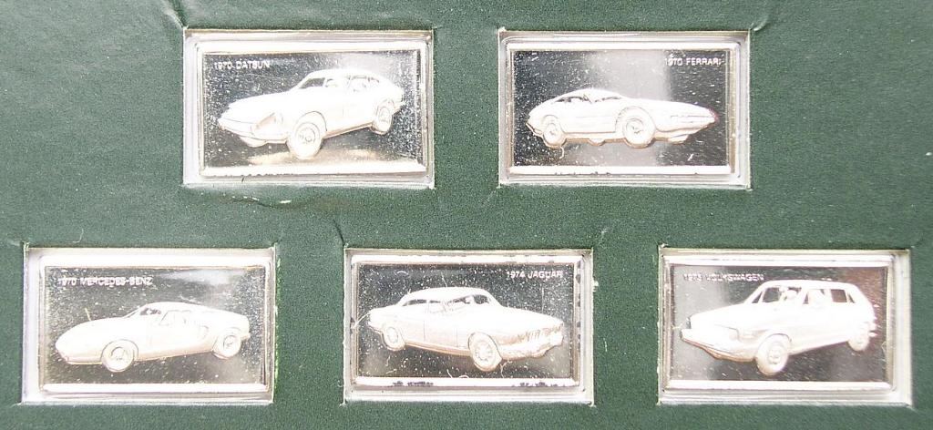 5 Piece Centennial Car Mini-Ingot Collection ~Five Different Car ...