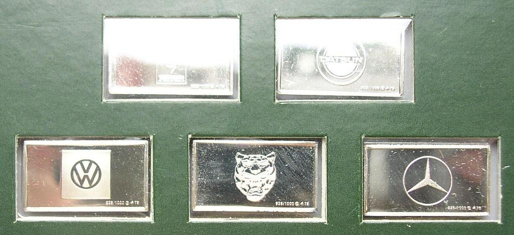 5 Piece Centennial Car Mini-Ingot Collection ~Five Different Car ...