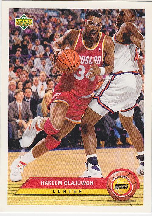 1993 Upper Deck #P15 Hakeem Olajuwon NBA Card - Hall Of Famer ...
