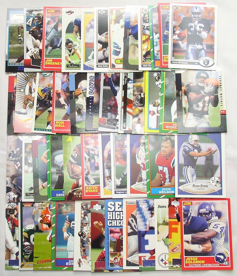 Lot of 50 Football Cards - Dated 1980s-2000s | Property Room