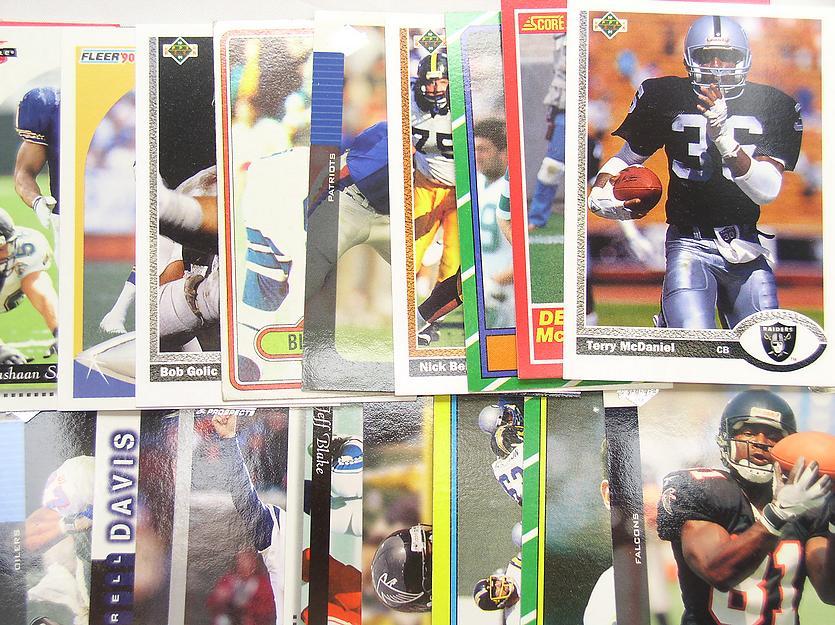 Lot of 50 Football Cards - Dated 1980s-2000s | Property Room
