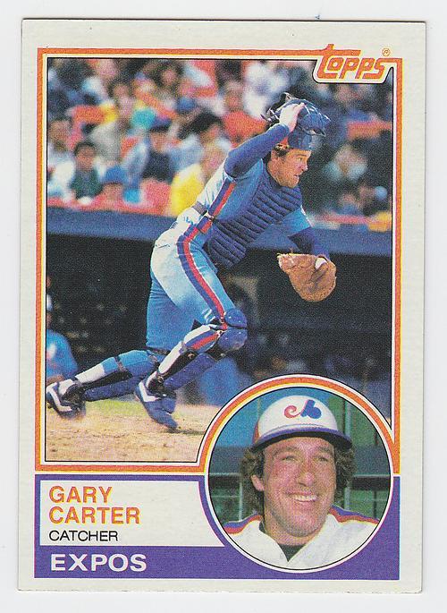 1983 Topps #370 Gary Carter Baseball Card - Hall Of Famer | Property Room