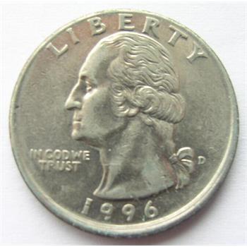 Rare Mint Error - 1996-D Off Center Broadstrike Washington Quarter ...