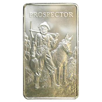 Huge Ten Troy Ounce .999 Fine Silver Prospector Bar | Property Room