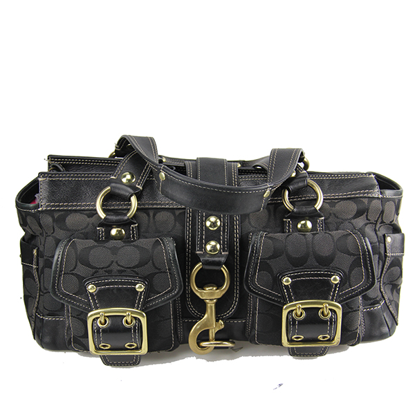 COACH 65th ANNIVERSARY ICONIC LEGACY BLACK SIGNATURE C TOTE BAG PURSE ...