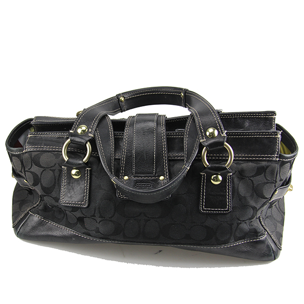 COACH 65th ANNIVERSARY ICONIC LEGACY BLACK SIGNATURE C TOTE BAG PURSE ...