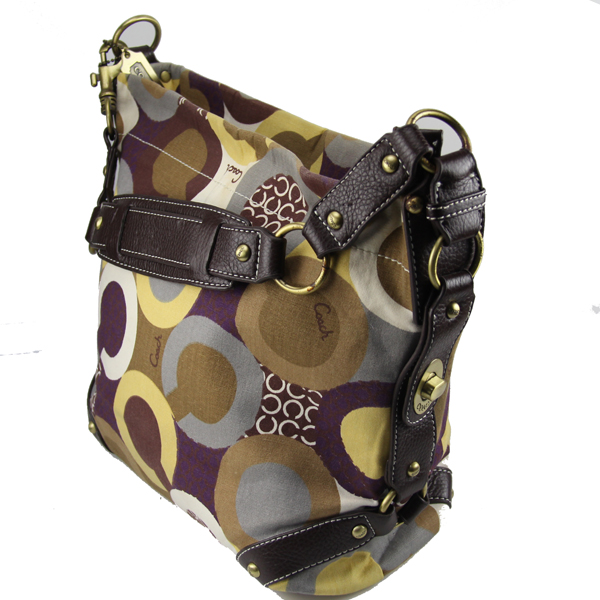 Coach Signature Purse Authentic Carly Leather Hobo Shoulder Bag 10619 ...