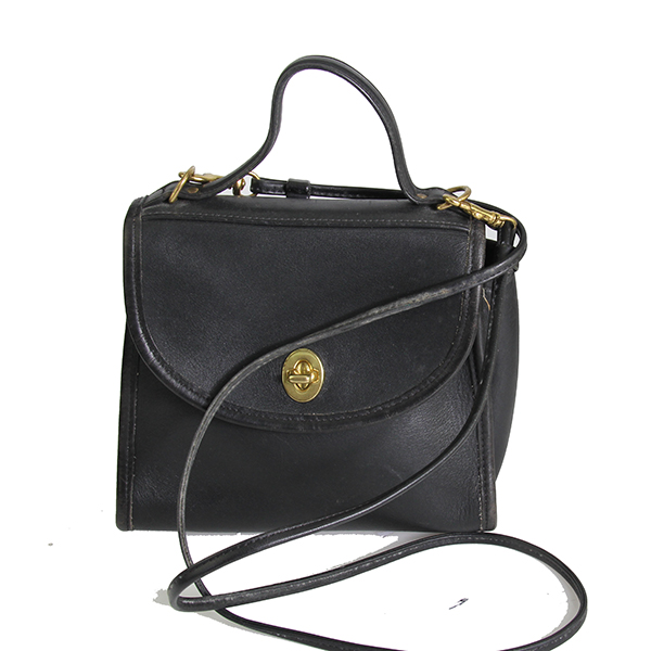 Vintage COACH Classic Collection 'Regina' Shoulder Bag Black Leather ...