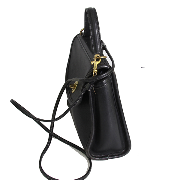 Vintage COACH Classic Collection 'Regina' Shoulder Bag Black Leather ...