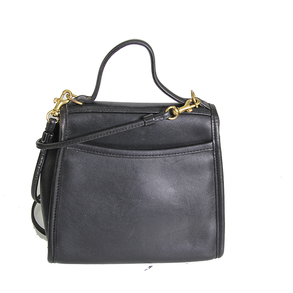 Vintage COACH Classic Collection 'Regina' Shoulder Bag Black Leather ...